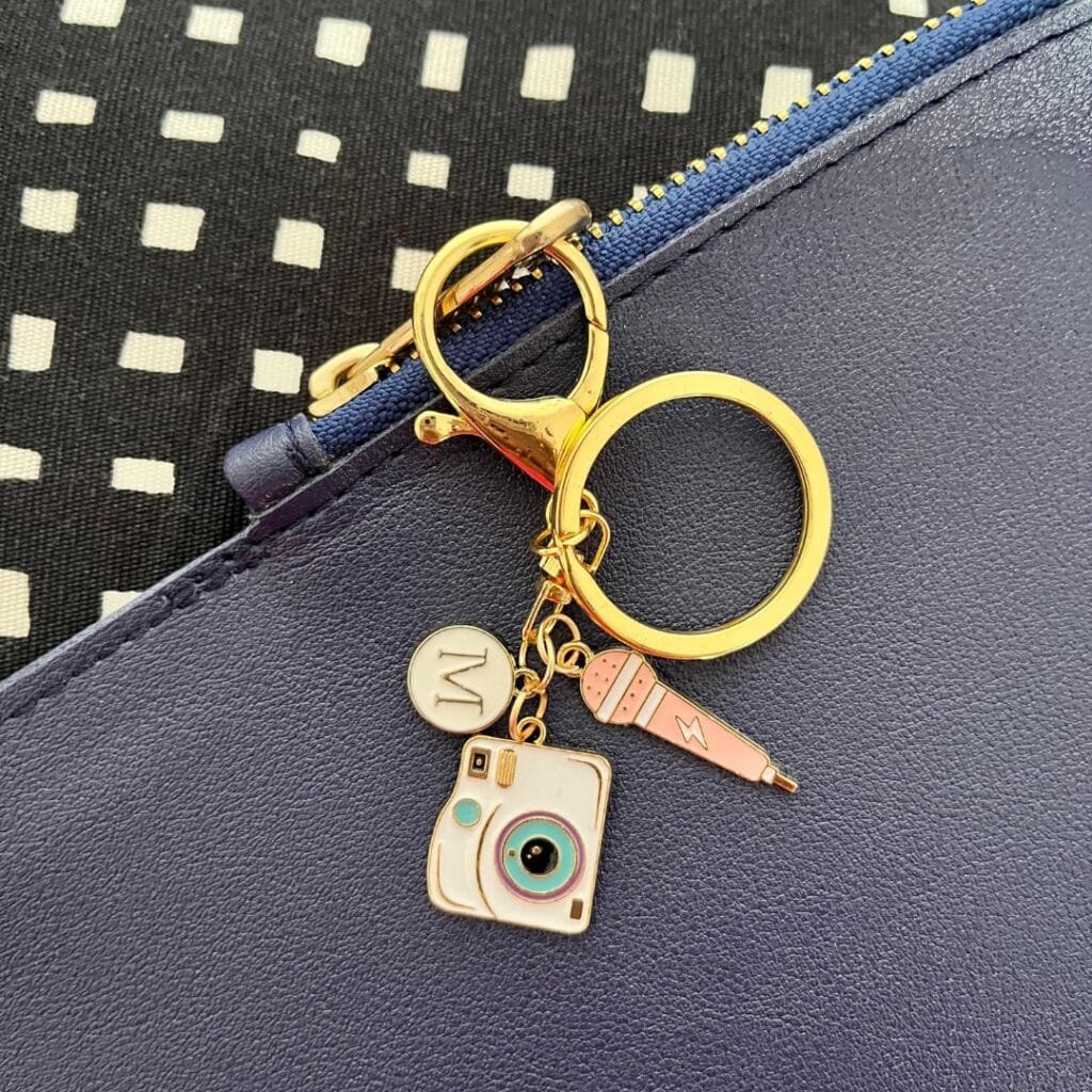 Cute Camera & Microphone Keychain Charms - Little Things Cute